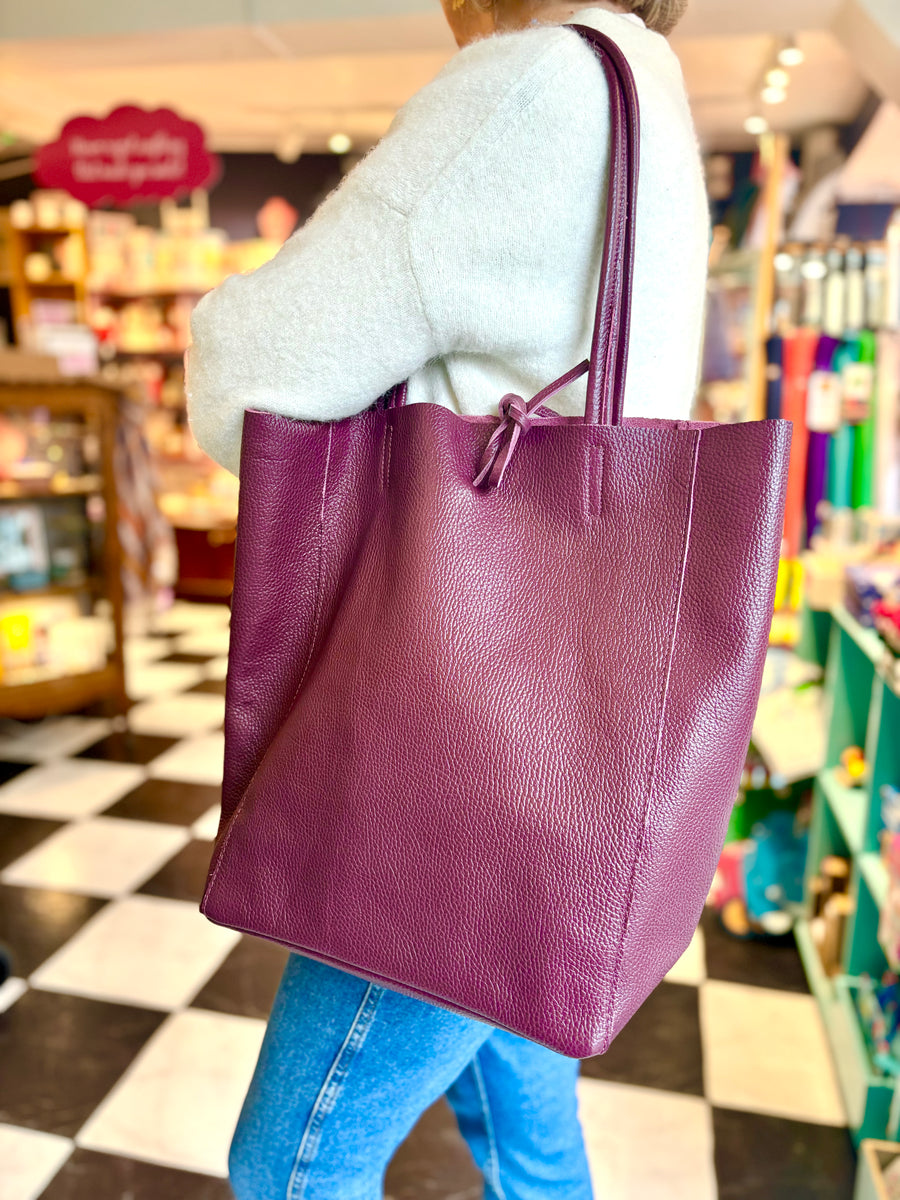 Babila Burgundy Leather Bag – Butterslip