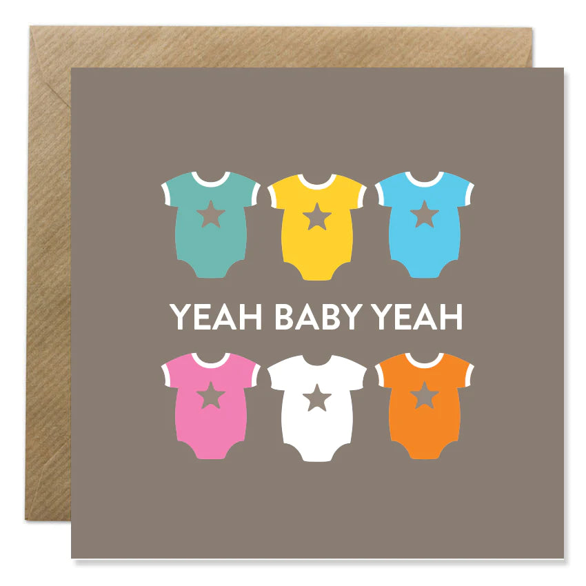 Yeah Baby Yeah Greeting Card | Butterslip